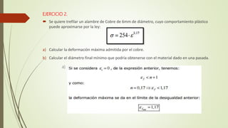 Proceso de Trefilado en Materiales Metálicos | PPTX