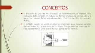 Proceso de Trefilado en Materiales Metálicos | PPTX
