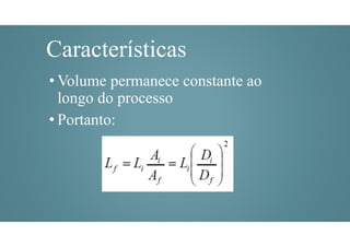 Fieira e trefilção (angulo de fieira e conformação) | PDF
