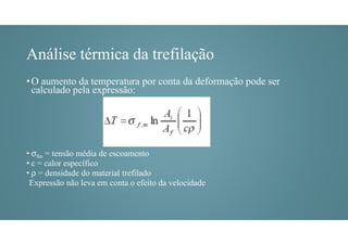 Fieira e trefilção (angulo de fieira e conformação) | PDF