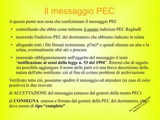 Tregnaghi notifica pec in pratica | PDF