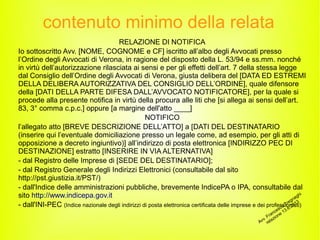 Tregnaghi notifica pec in pratica | PPT