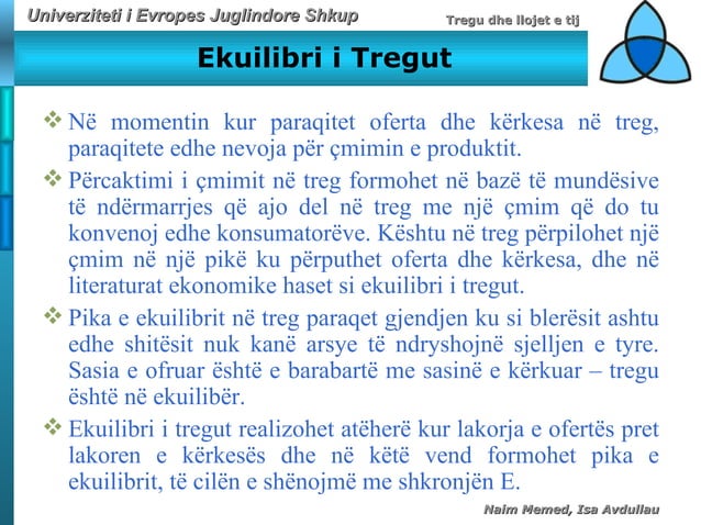 Tregu Dhe Llojet E Tij | PPS