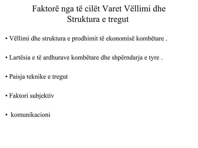 Tregu dhe politika e çmimeve | PPT