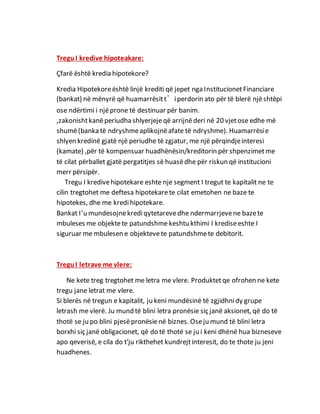 Tregu i kapitalit | DOCX
