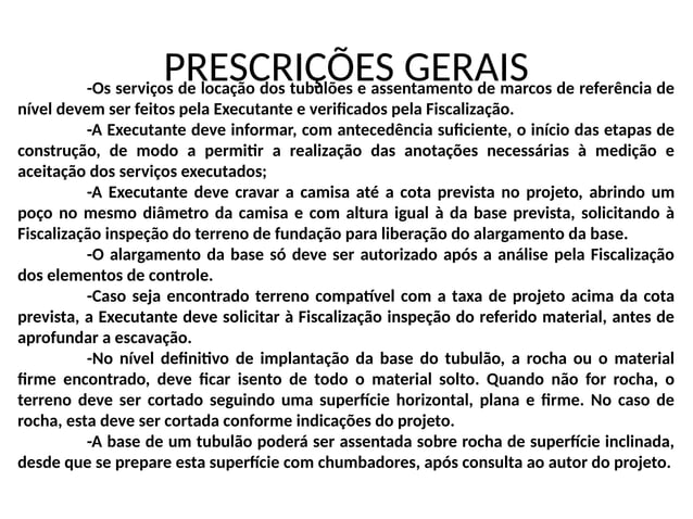 treinamento tubulão DE ESCAVAÇÃO EM TUBULAO | PPTX