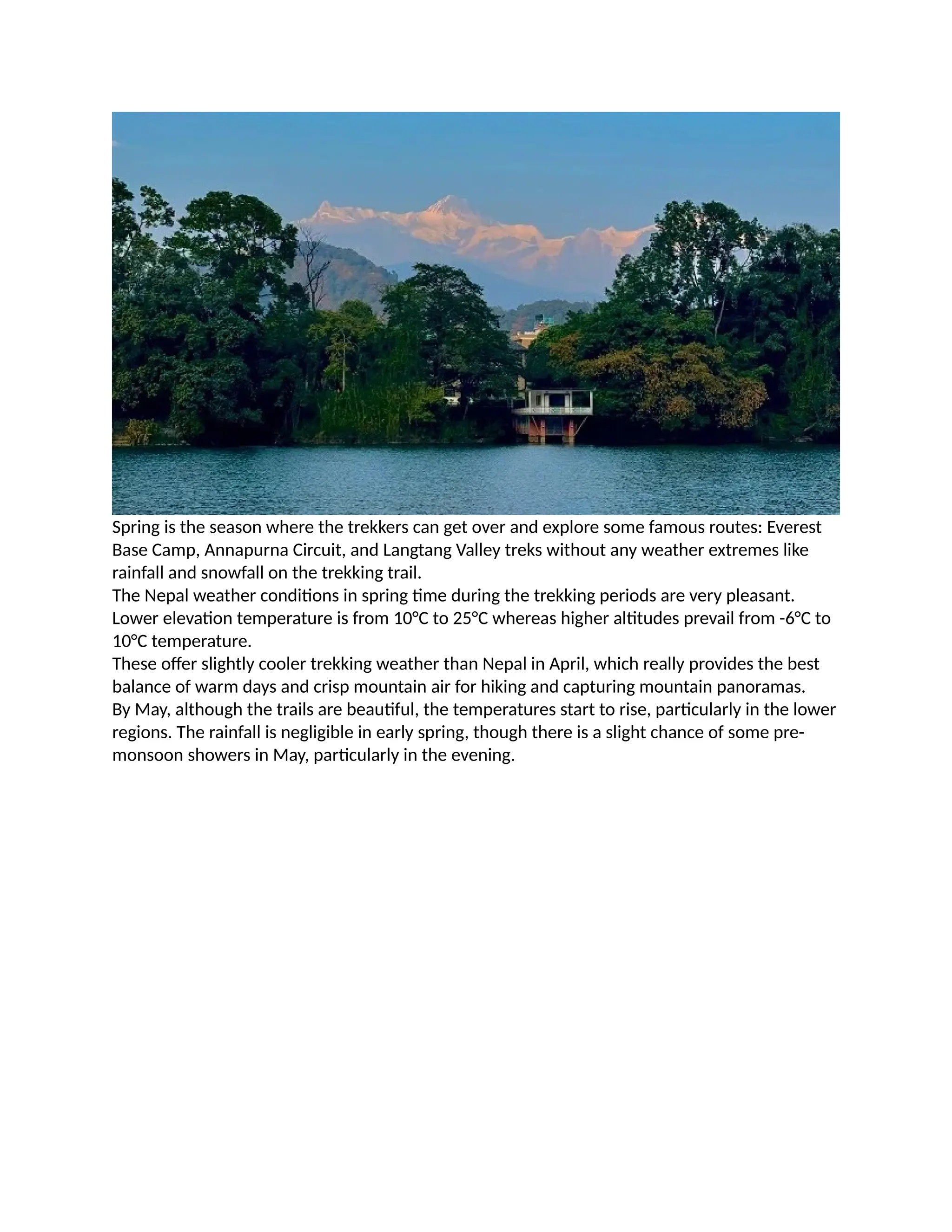 Trekking in Nepal in Spring. docx | PDF