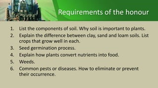 Agriculture Honor | PPTX