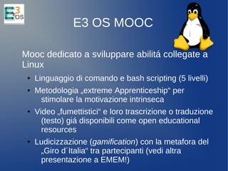 Tre lingue e un MOOC per imparare Linux | PPT