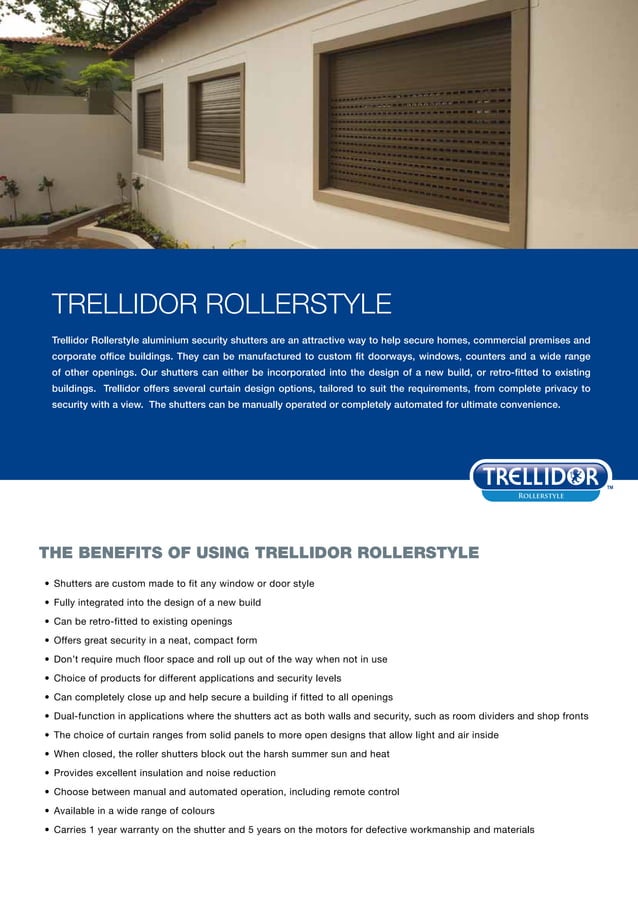 Trellidor rollerstyle-brochure | PDF