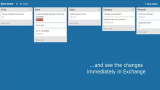 Trello and exchange tasks synchronization | PPTX