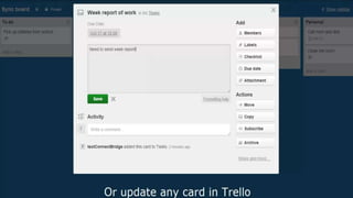 Trello and exchange tasks synchronization | PPTX