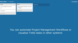 Trello and exchange tasks synchronization | PPTX