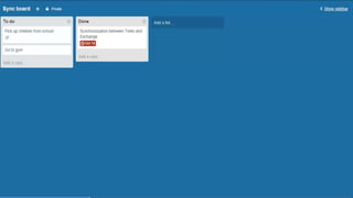 Trello and exchange tasks synchronization | PPTX