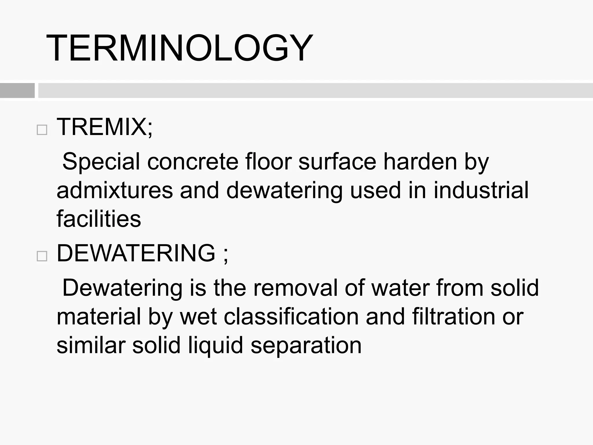 Industrial Flooring By Tremix vacuum system | PPTX