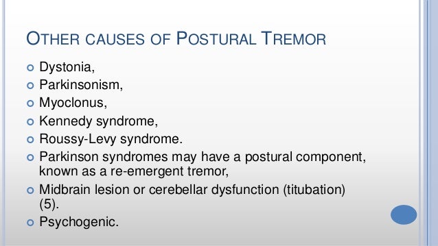 Management of Tremor