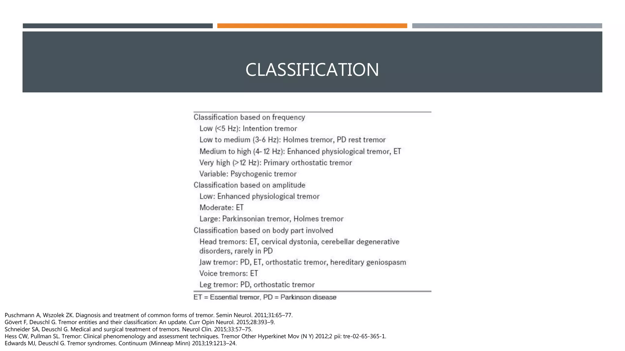 Tremor Diagnostic Approach | PPTX