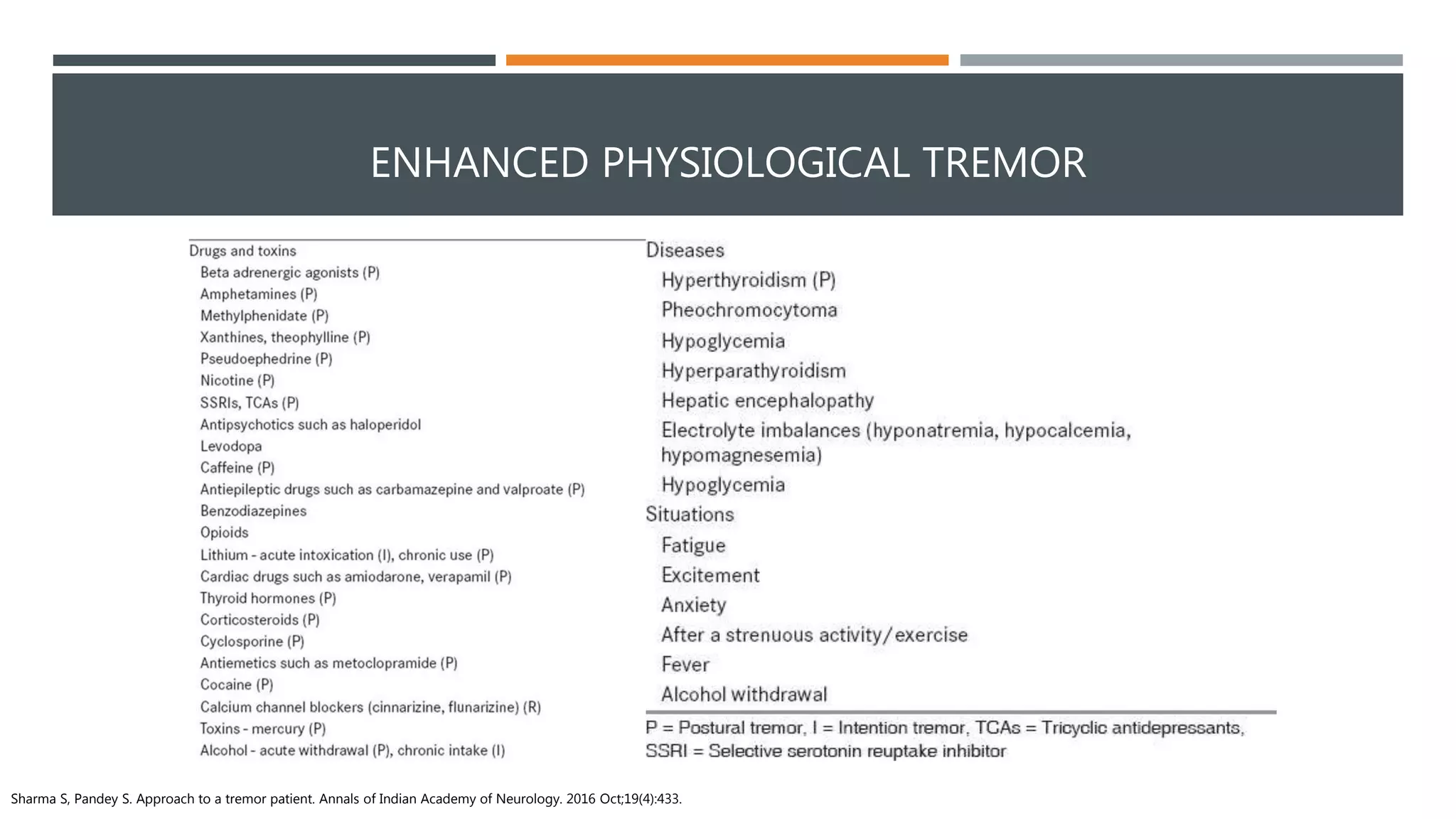 Tremor Diagnostic Approach | PPTX