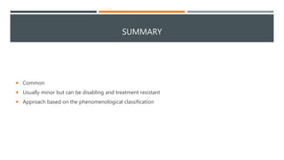 Tremor Diagnostic Approach | PPTX