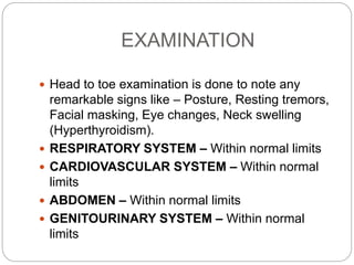 TREMORS and examination by dr abhishri pg2 | PPTX