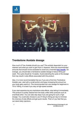 Trenbolone acetate in bodybuilding, what does trenbolone do for you | PDF