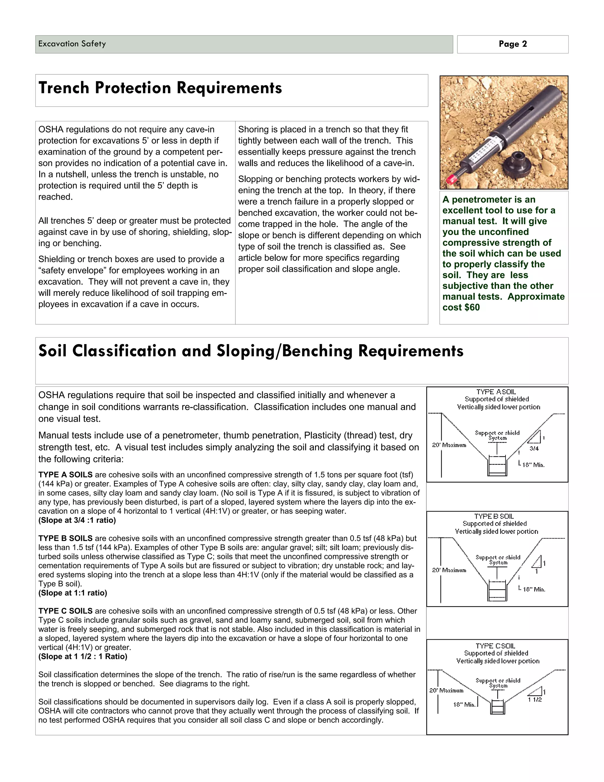 Trench excavationsafety | PDF | Geology | Science