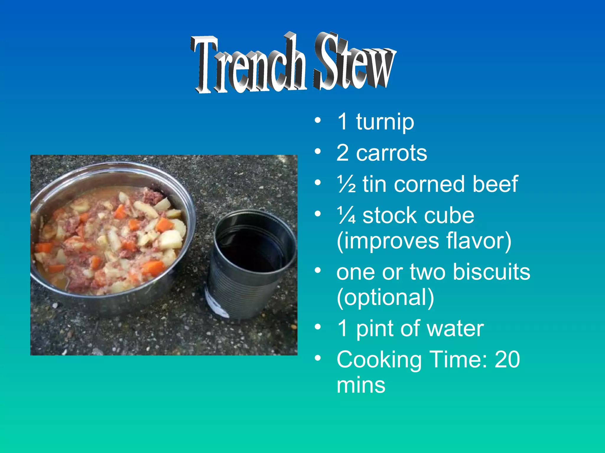 Trench food | PPT
