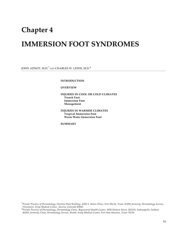 Trench foot | PDF | Foot Health | Diseases and Conditions