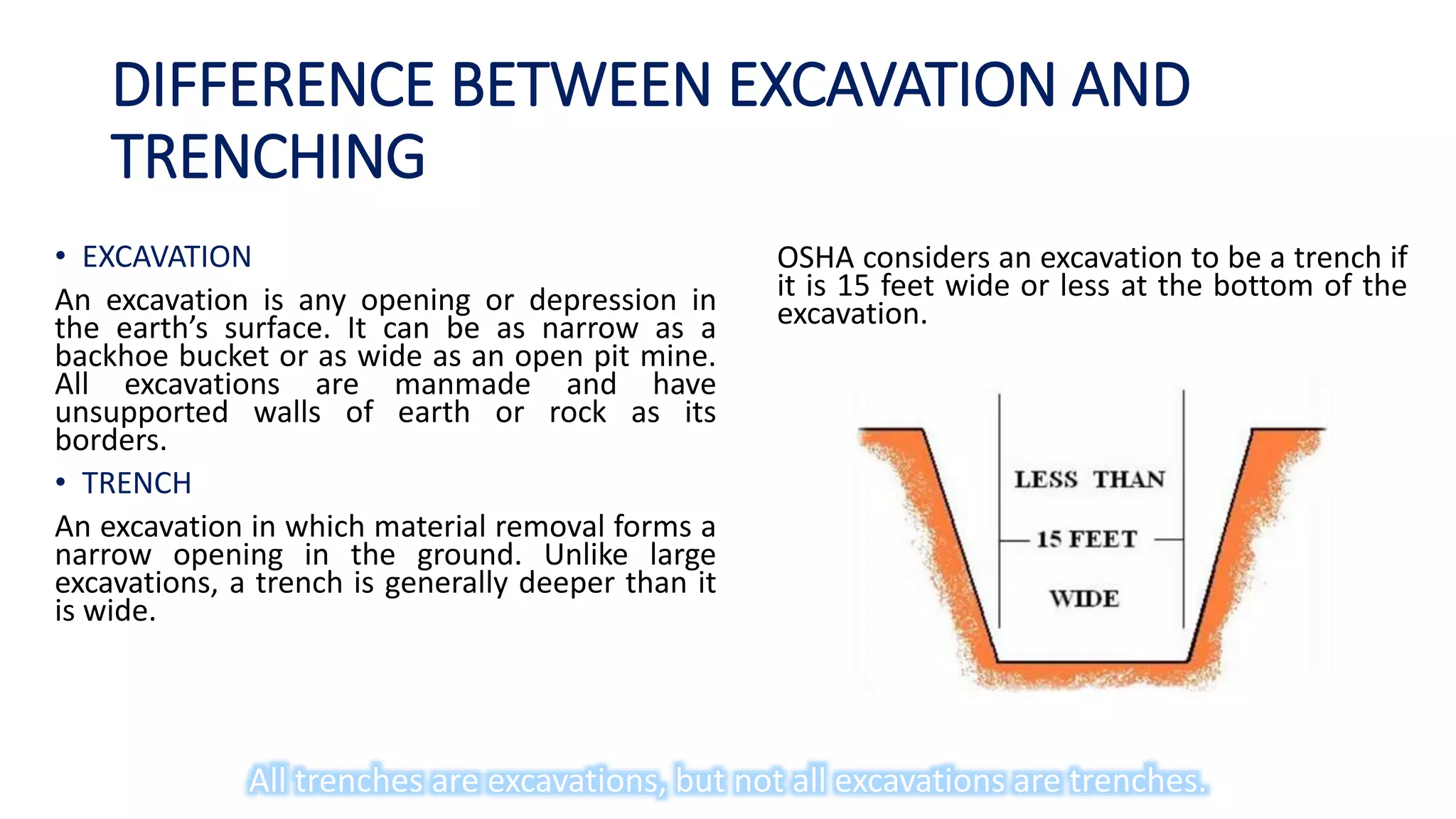 Trenching & Excavation | PPTX