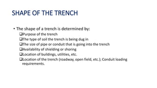 Trenching & Excavation | PPTX