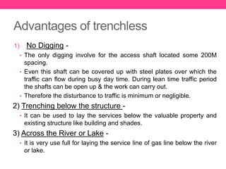 Trenchless technology | PPTX