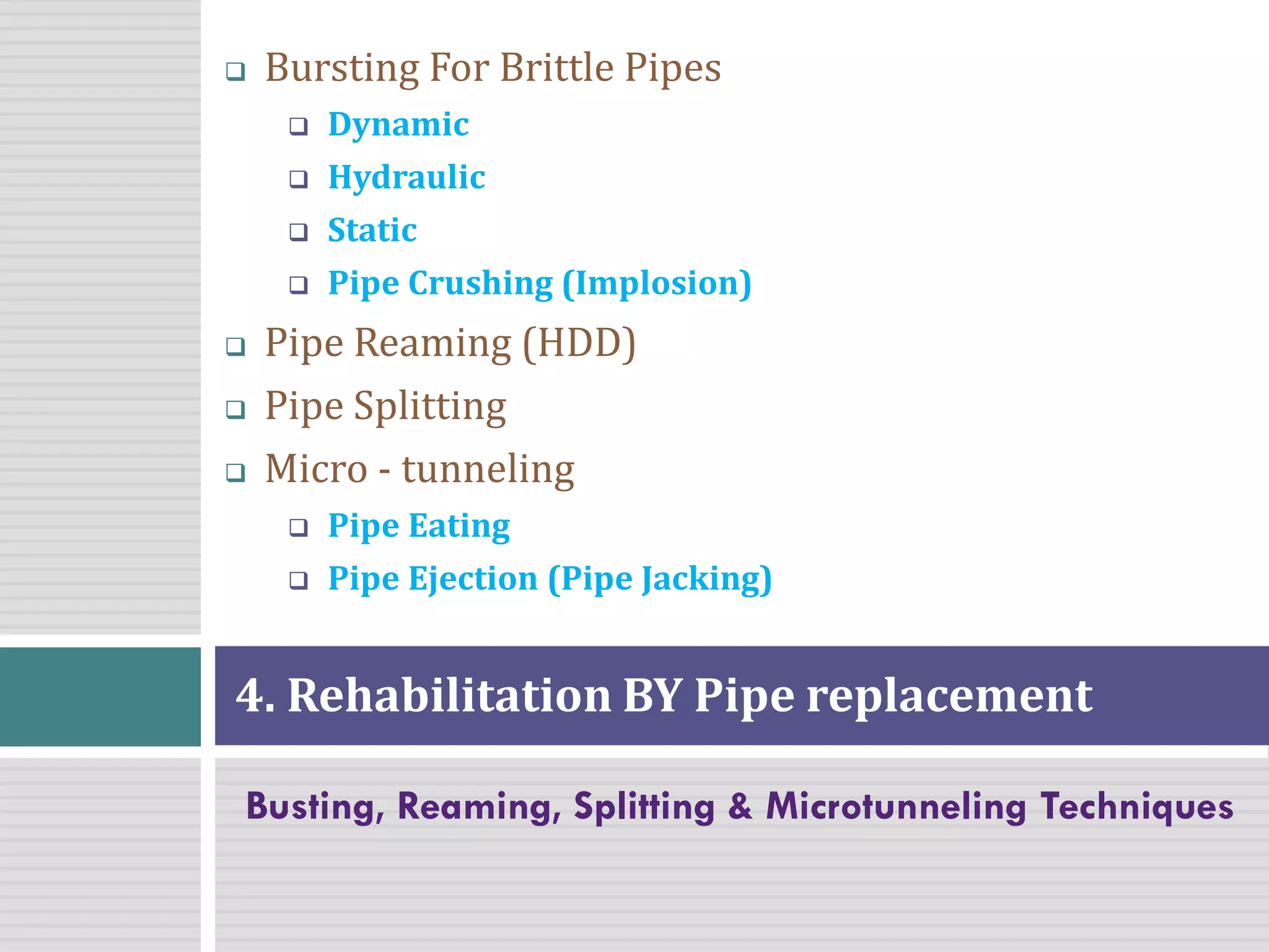 Trenchless Rehabilitation of Sewer & Water Networks | PDF