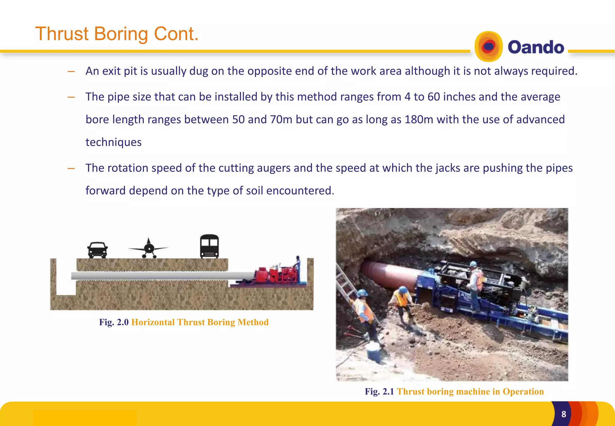 Trenchless technologies comparing thrust boring with horizontal ...