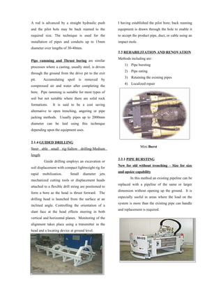 Trenchless technology | DOC