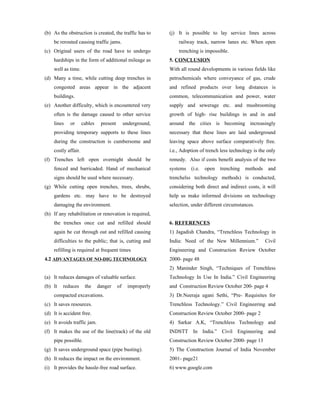 Trenchless technology | DOC