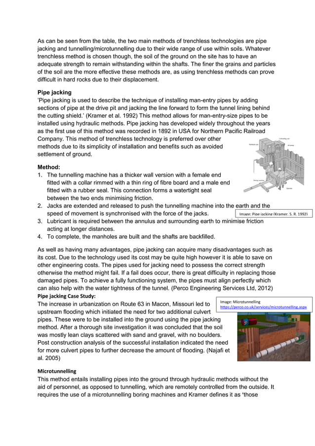 Trenchless technology | PDF