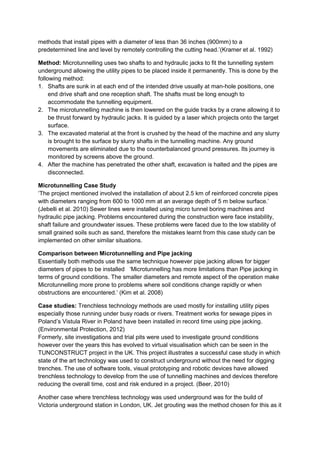 Trenchless technology | PDF