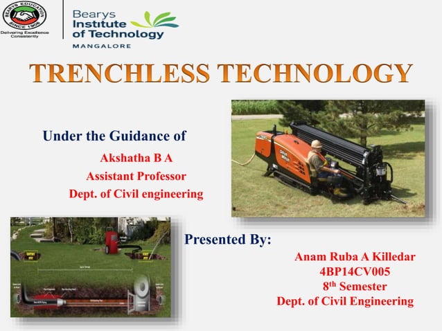 Trenchless Technology a Review | PPT