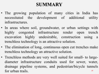 Trenchless Technology a Review | PPT