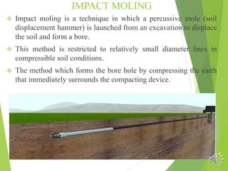 PPT ON TRENCHLESS TECHNOLOGY | PPTX
