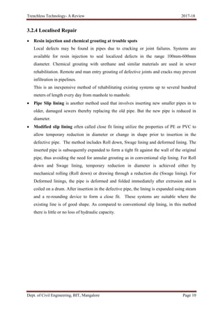 Trenchless Technology Technical Seminar Report | PDF | Science