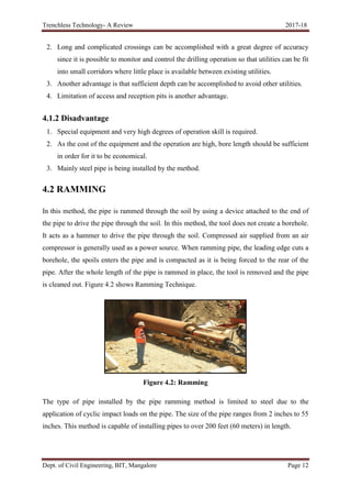 Trenchless Technology Technical Seminar Report | PDF