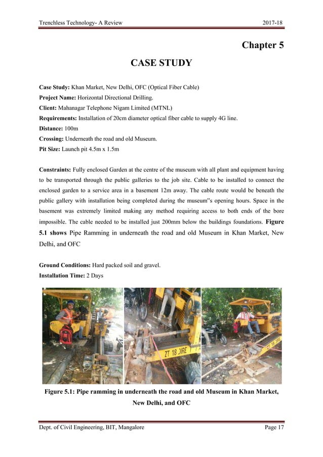 Trenchless Technology Technical Seminar Report | PDF | Science