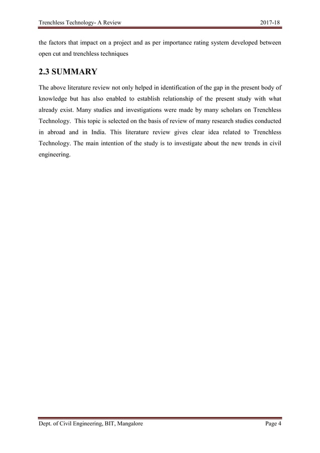 Trenchless Technology Technical Seminar Report | PDF | Science