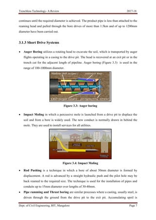 Trenchless Technology Technical Seminar Report | PDF