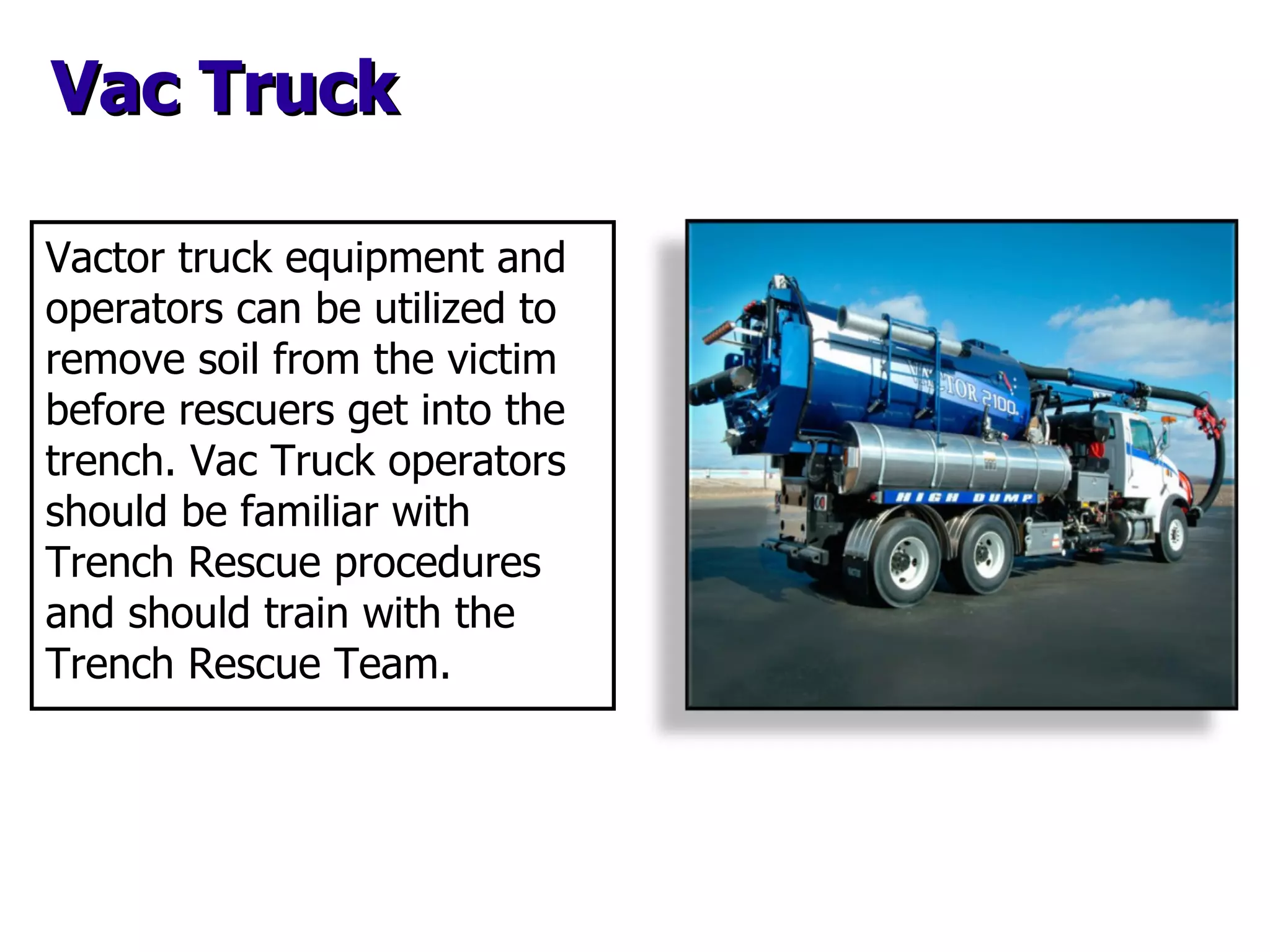 Trench Rescue Awareness Training Course | PPT