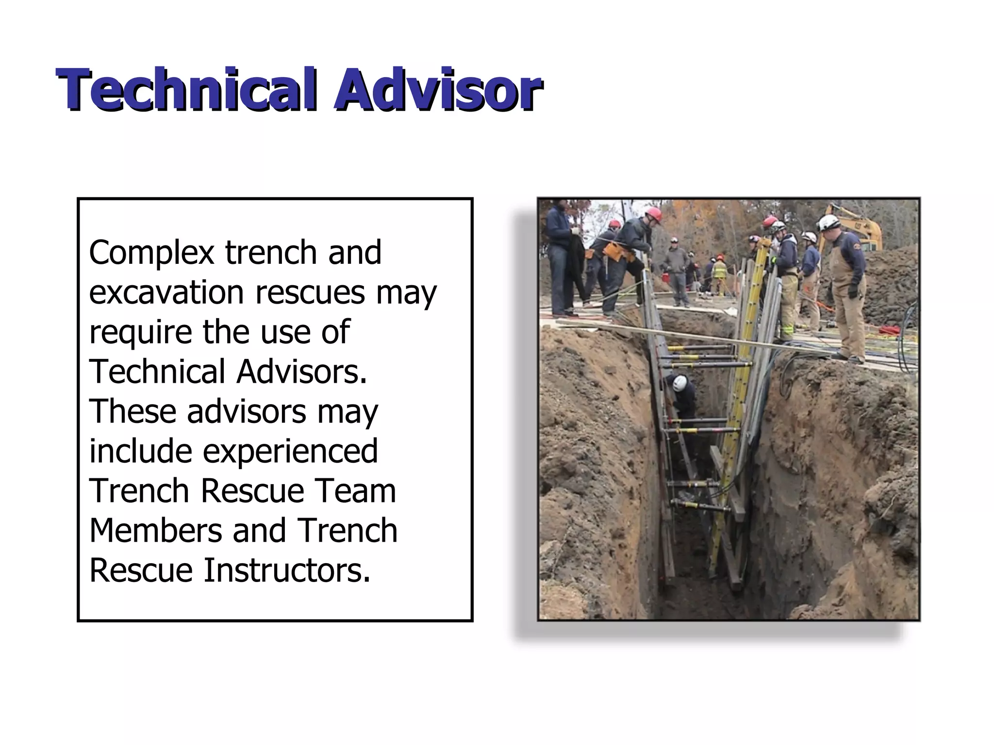 Trench Rescue Awareness Training Course | PPT