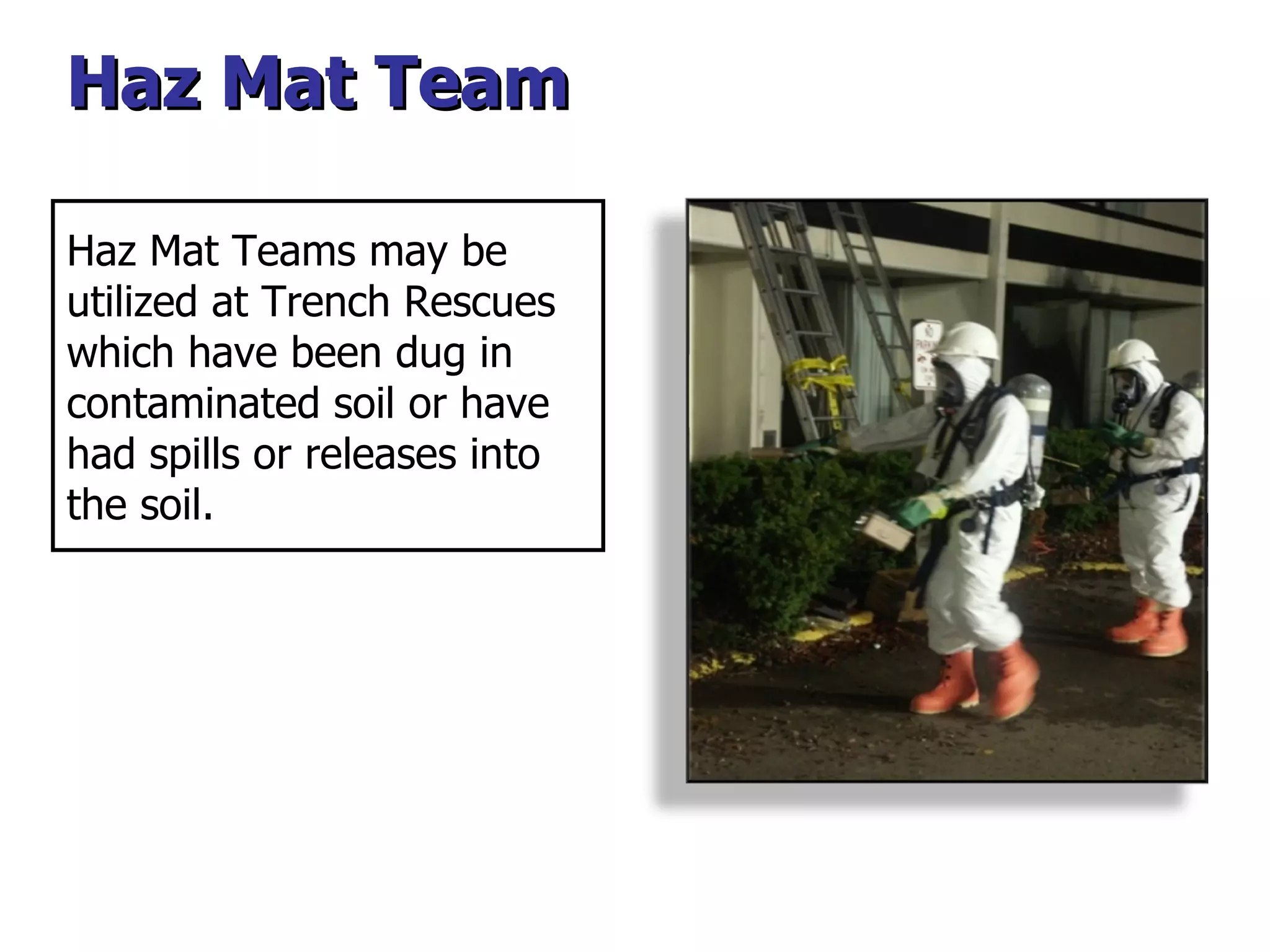 Trench Rescue Awareness Training Course | PPT