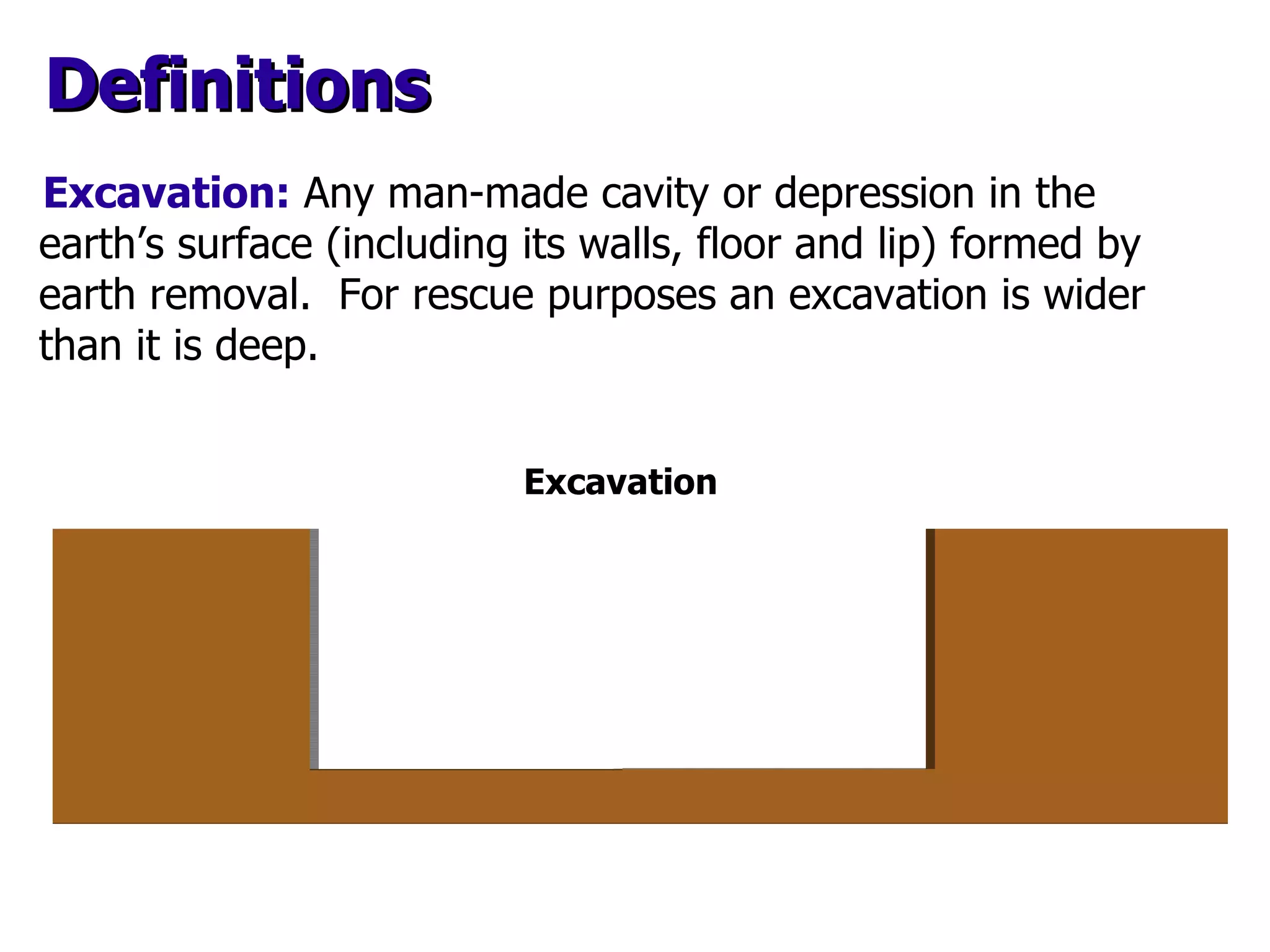 Trench Rescue Awareness Training Course | PPT