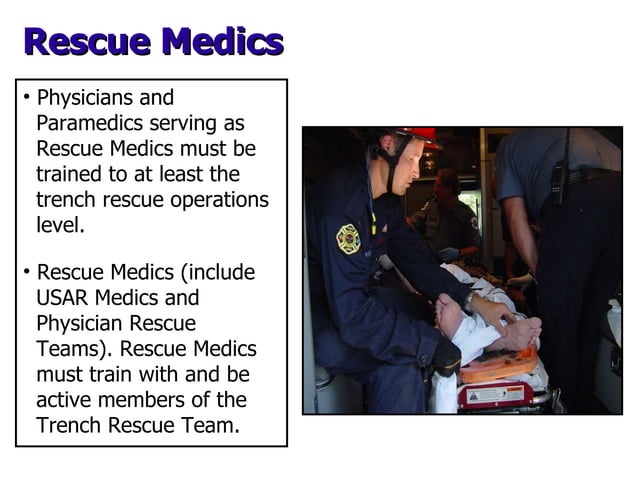 Trench Rescue Awareness Training Course | PPT